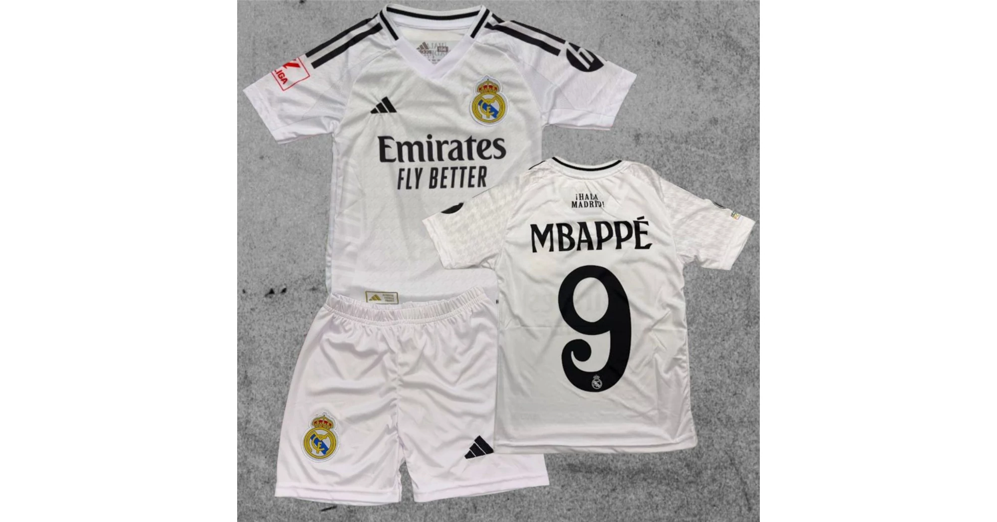 REAL MADRID - MBAPPE szurkolói gyerek mez szett